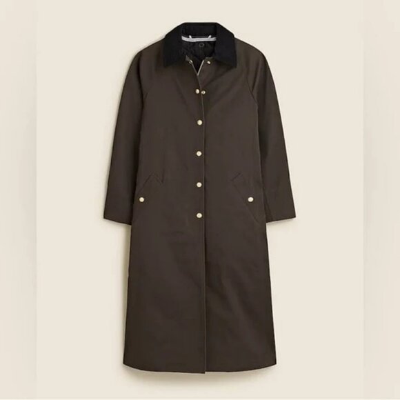 J. Crew | Jackets & Coats | Nwt J Crew Long Barn Jacket In Waxed Cotton ...